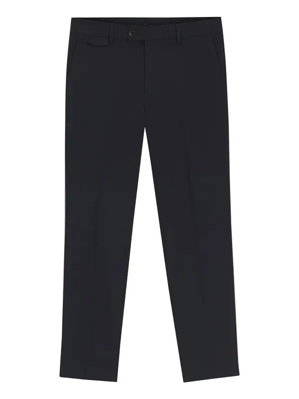 BOSS Tapered-fit Trousers - Dark Blue