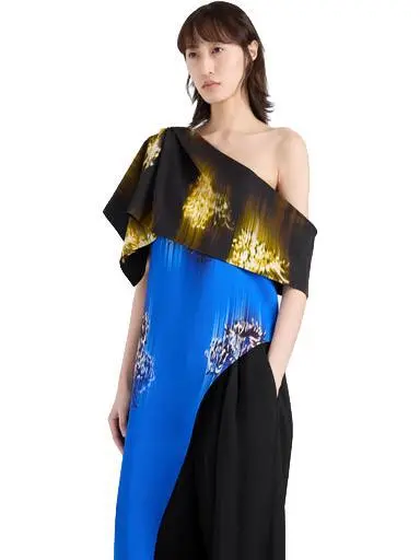 Proenza Schouler Haya Top - Cerulean Multi