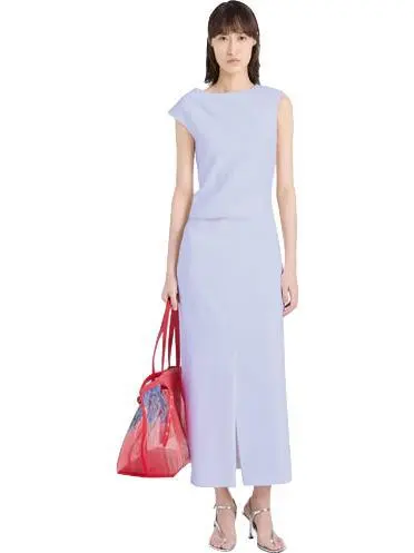Proenza Schouler Damea Matte Crepe Dress - Wisteria