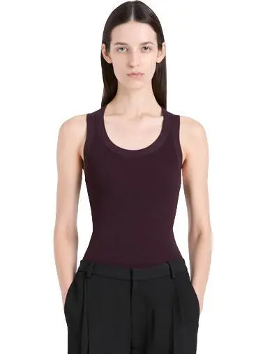 Proenza Schouler Roberts Knit Tank - Aubergine