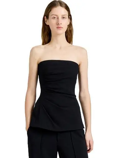 Proenza Schouler Damea Strapless Top - Black