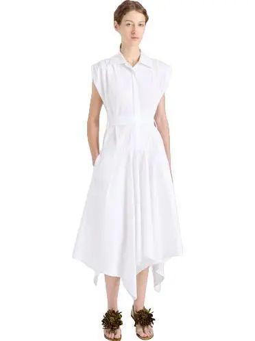 Proenza Schouler Adinna Cotton Shirting Dress - Optic White