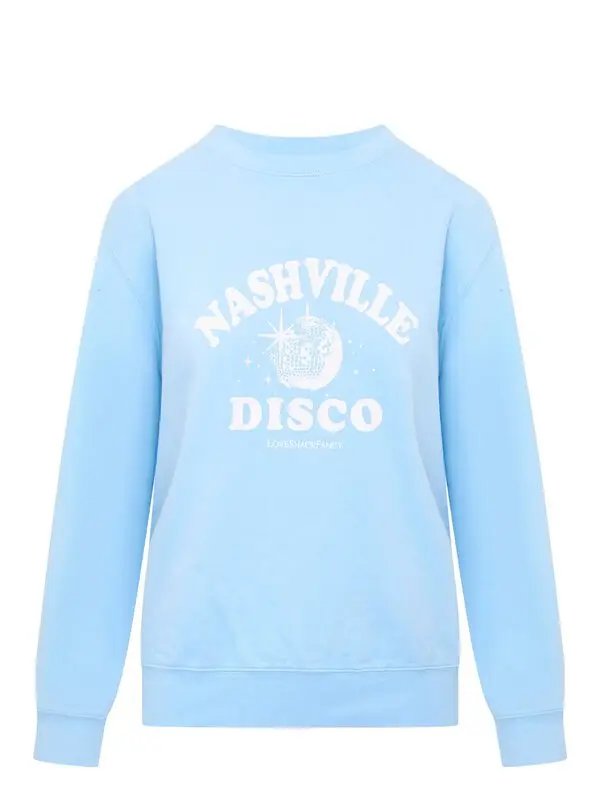 LoveShackFancy First Port Nashville Disco Pullover - Blue