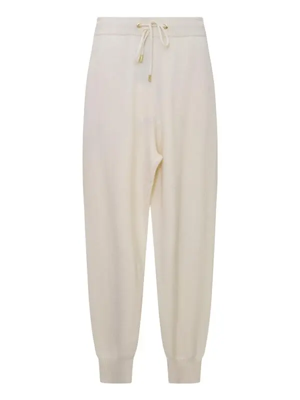LoveShackFancy X Bolo Wool-cashmere Joggers - White