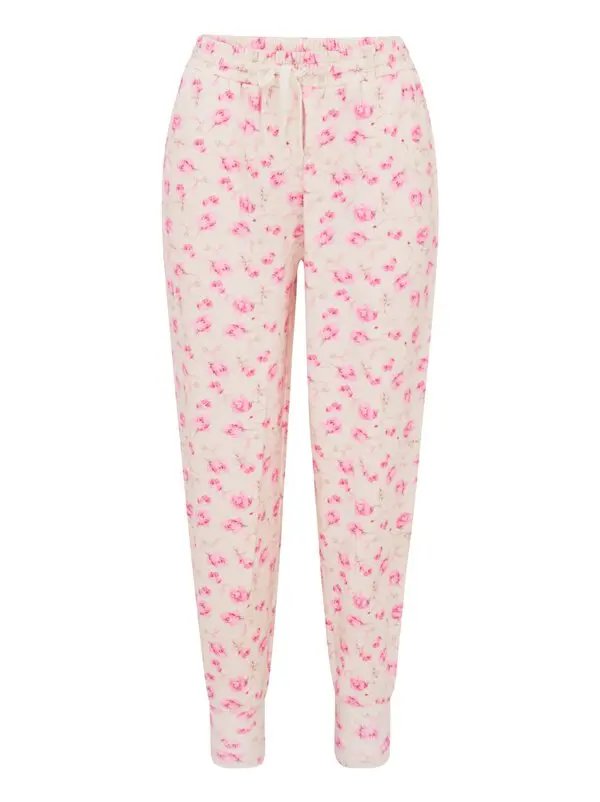 LoveShackFancy Lolana Floral Cotton Jogger - Sterling Dusk