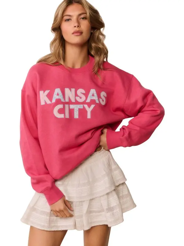 LoveShackFancy Palo Pullover - Cherry Kiss Kansas City