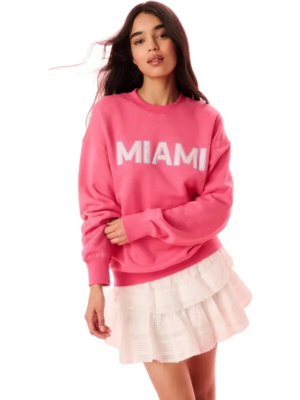 LoveShackFancy Palo Pullover - Cherry Kiss Miami