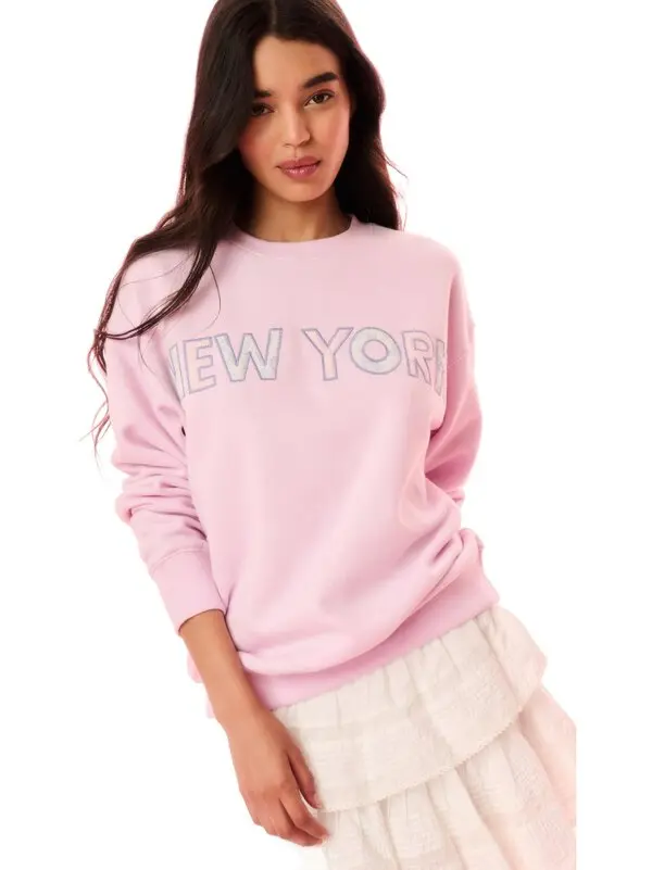 LoveShackFancy Palo Pullover - Lavender Mist New York