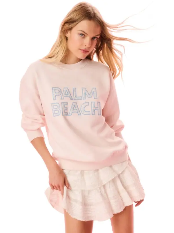 LoveShackFancy Palo Pullover - Mellow Rose Palm Beach