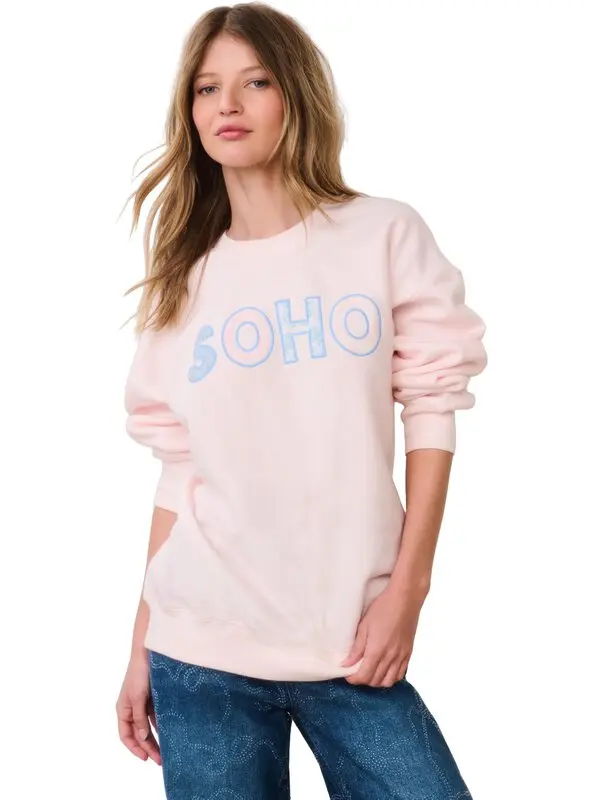 LoveShackFancy Palo Pullover - Mellow Rose Soho