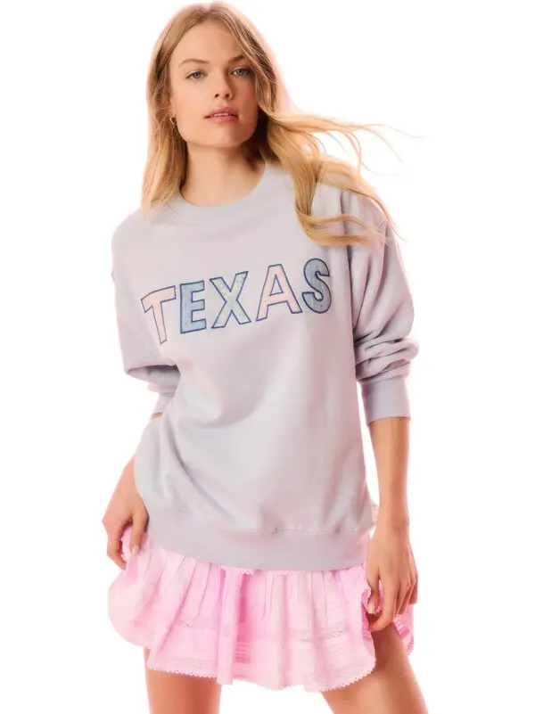 LoveShackFancy Palo Pullover - Moonstone Texas
