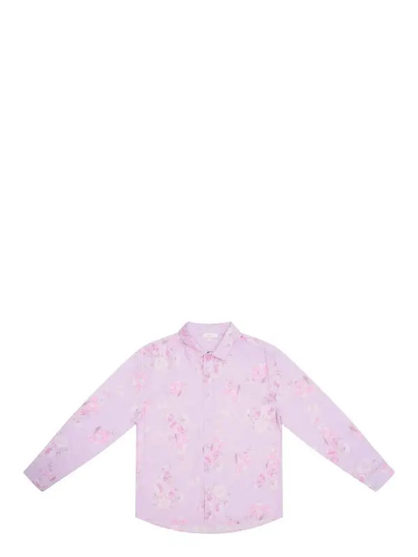 LoveShackFancy Hudley Heirloom Print Shirt - Hibiscus