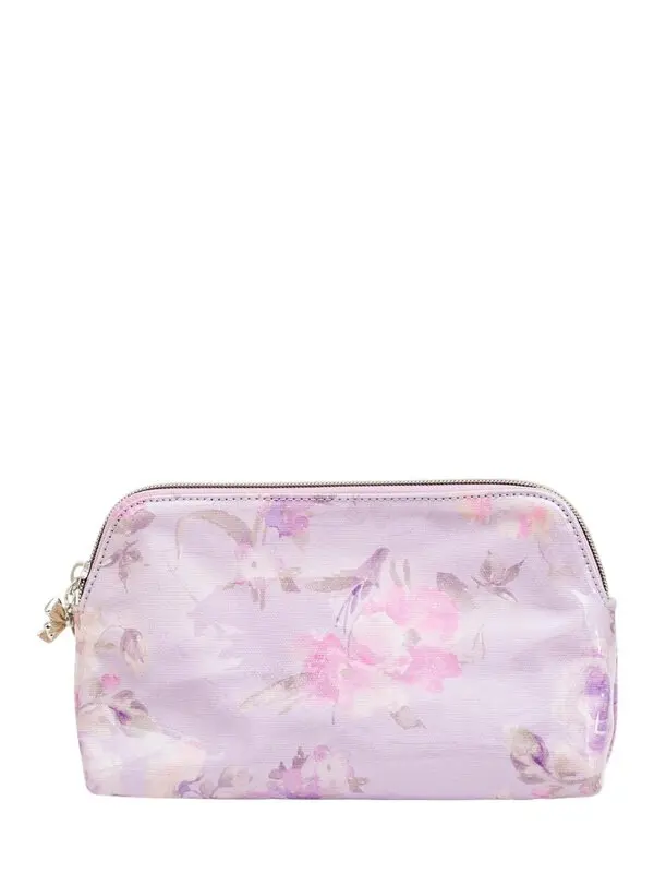 LoveShackFancy Heirloom Floral Travel Pouch - Hibiscus