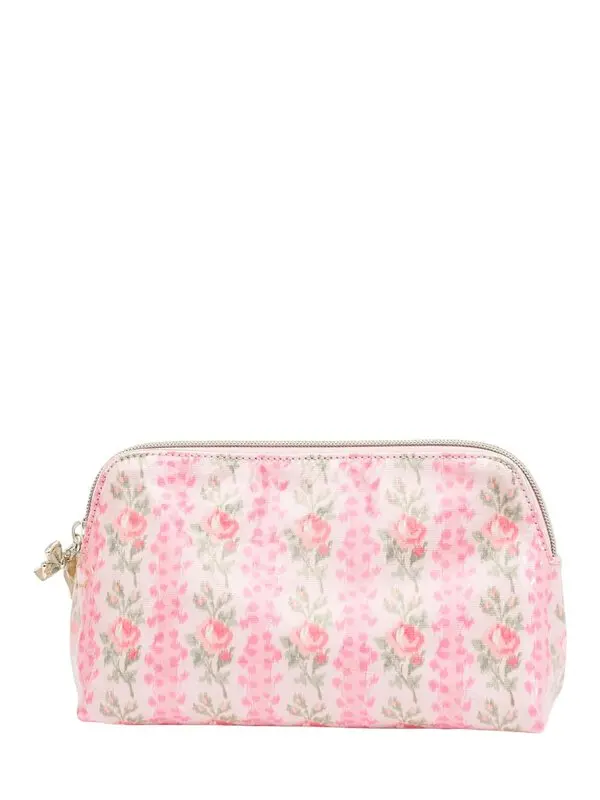 LoveShackFancy Heirloom Floral Travel Pouch - Pink Macaroon