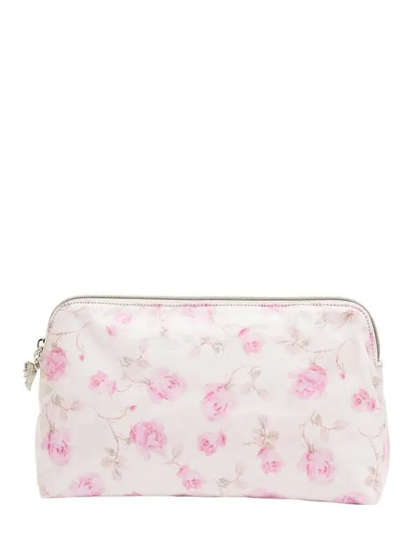 LoveShackFancy Heirloom Floral Travel Pouch - Sterling Dusk