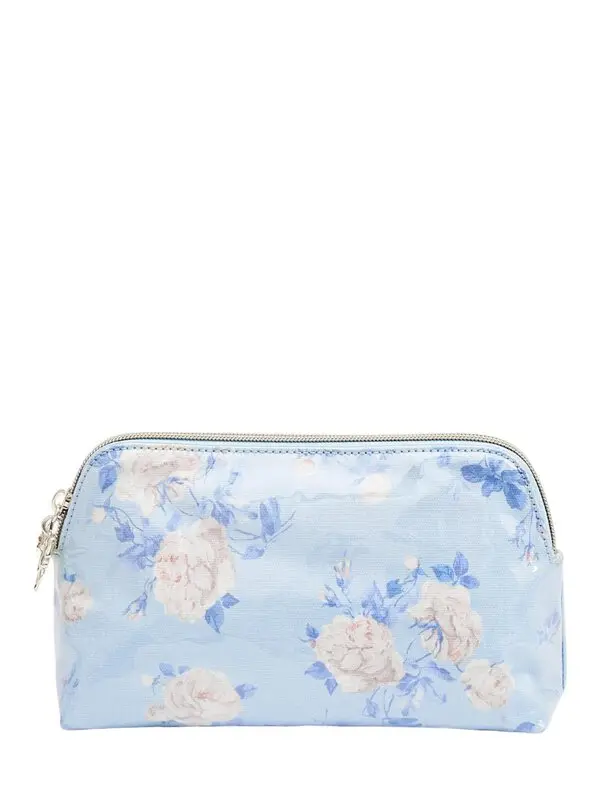 LoveShackFancy Heirloom Floral Travel Pouch - Whisper Blue