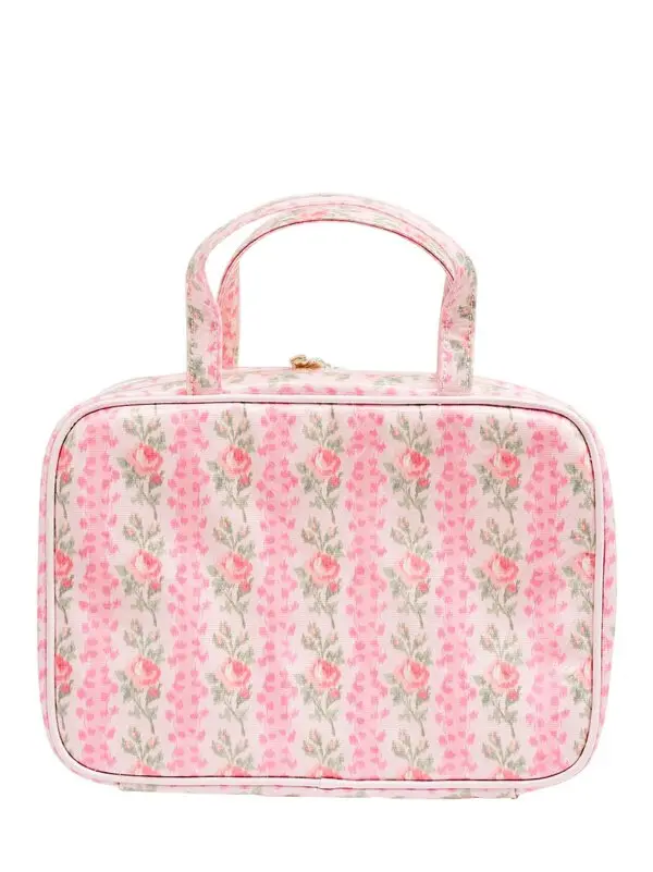 LoveShackFancy Heirloom Print Travel Box - Pink Macaroon