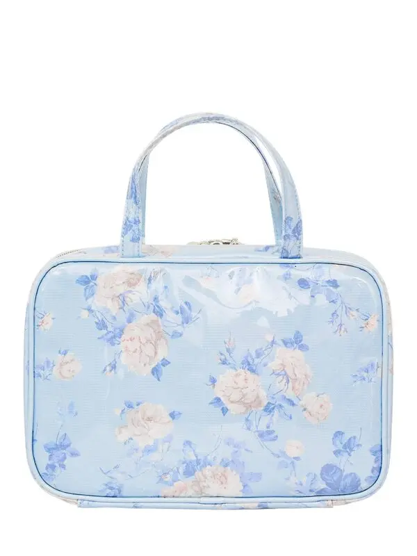 LoveShackFancy Heirloom Print Travel Box - Whisper Blue