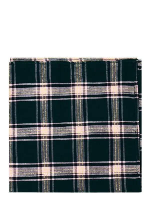 LoveShackFancy Tobin Tartan Pocket Square - Mistletoe Kiss