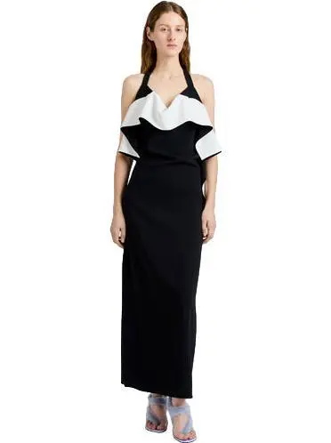 Proenza Schouler Sanna Maxi Dress - Black/ivory