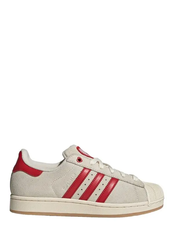 Adidas Superstar Ii Shoes - Cream White / Better Scarlet / Sandy Pink
