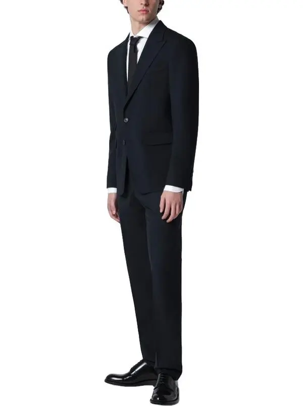 Dsquared2 Navy Single-breasted Suit In Wool Blend - Blue