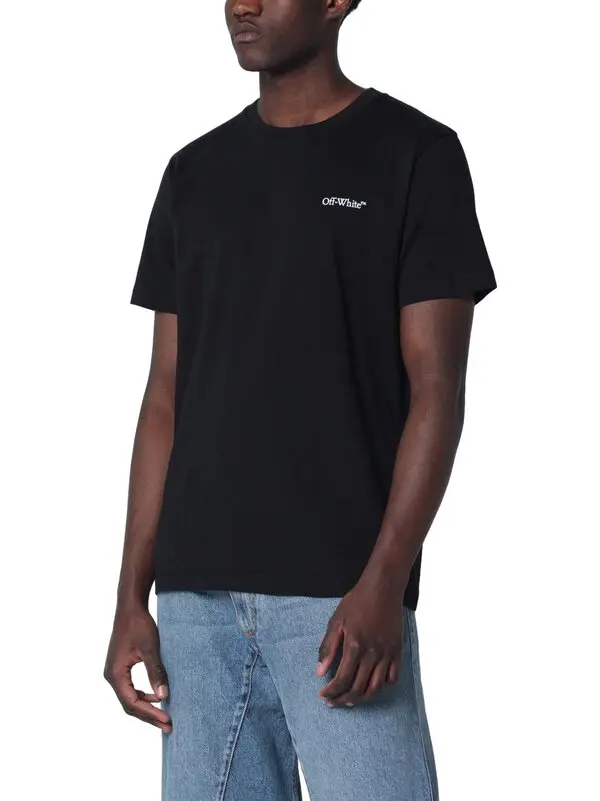 OFF-WHITE™ T-shirt With Logo Print - Black