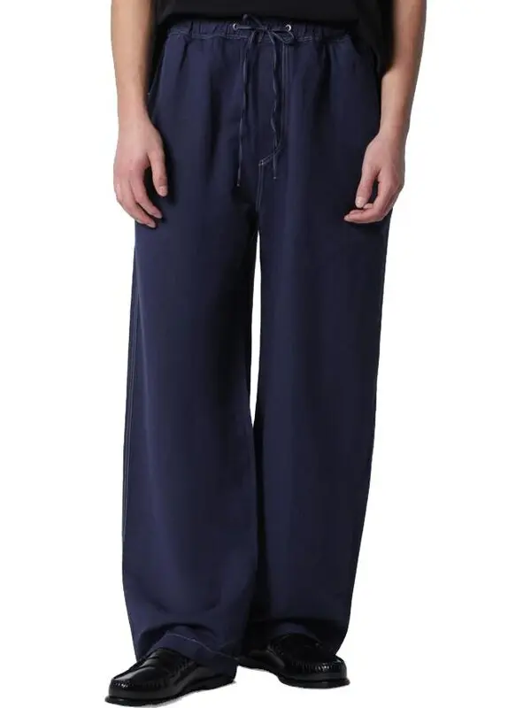 Studio Nicholson Cotton And Linen Sonny Trousers - Blue