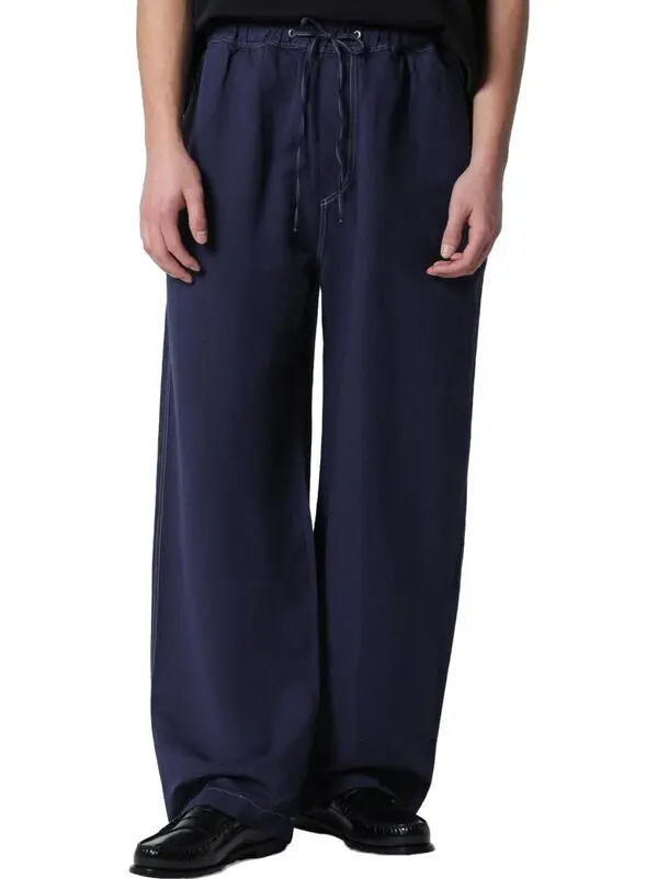 Studio Nicholson Sonny Cotton And Linen Trousers - Blue