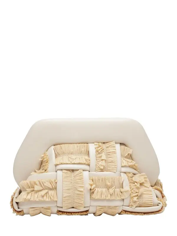 THEMOIRE Small Tia Clutch - Beige