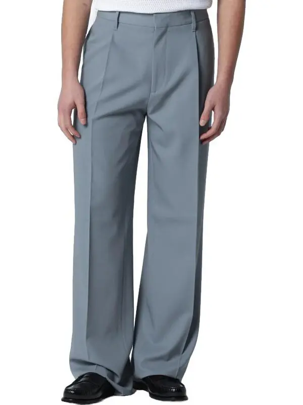 LARDINI Virgin Wool Trousers - Grey