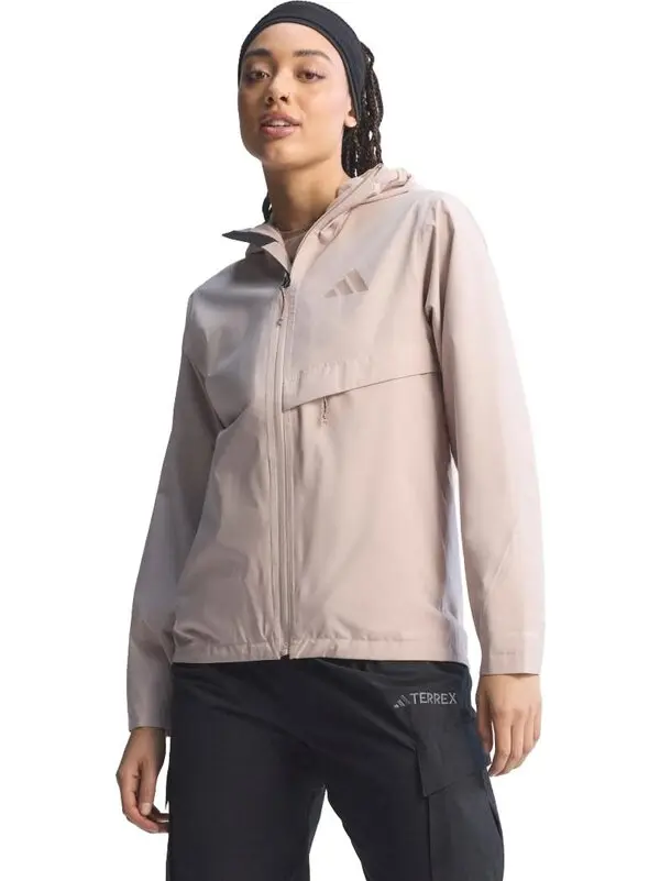 Adidas Terrex Multi 2 Layer Climaproof Rain Jacket - Wonder Taupe