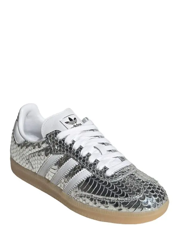 Adidas Samba Sneakers - Silver Metallic / Cloud White / Gum