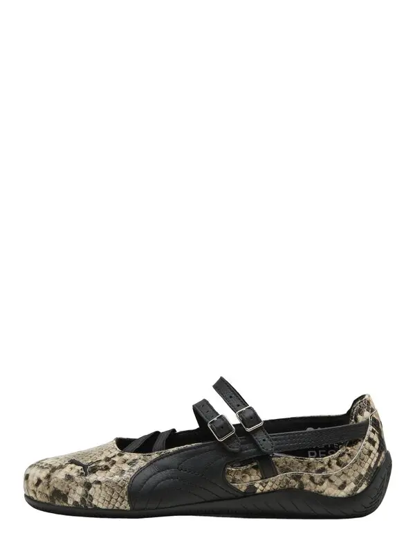 PUMA Speedcat Ballet Snake Print Sneakers - Black