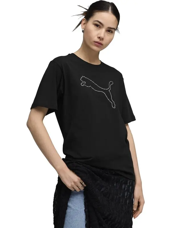 PUMA Bedazzled Relaxed T-shirt - Black