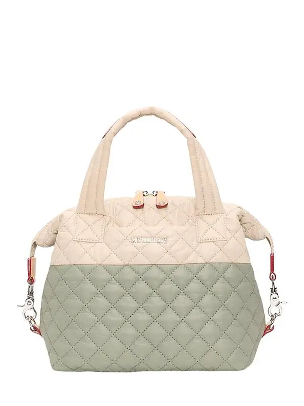 Mz Wallace Small Sutton Deluxe Bag - Agave/buff/silver
