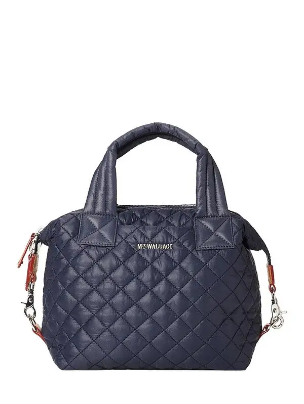 Mz Wallace Small Sutton Deluxe Bag - Navy/silver