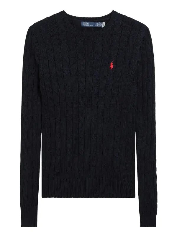 Polo Ralph Lauren Cotton Cable Knit Sweater - Blue