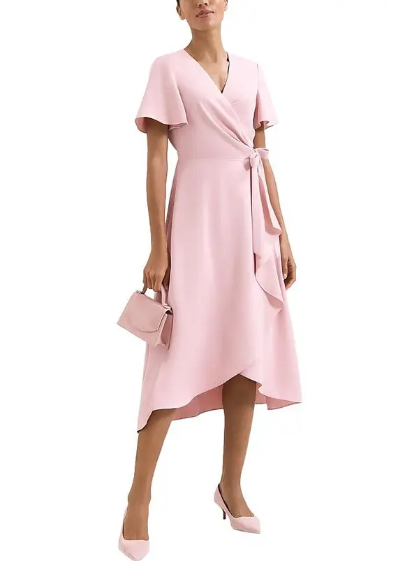 PHASE EIGHT Julissa Wrap Dress - Pale Pink