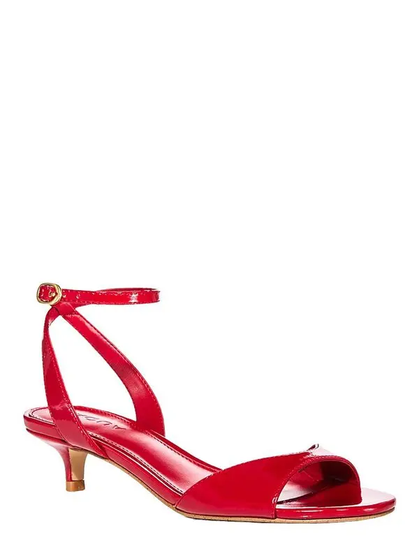 Aqua Livvy Open Toe Sandals - Red