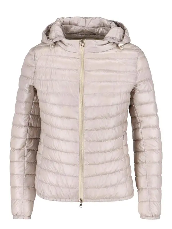 Herno Padded Down Jacket With Hood - Cream