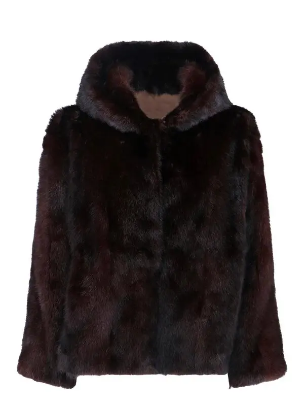 IACOPA Rosene Fur Jacket - Brown