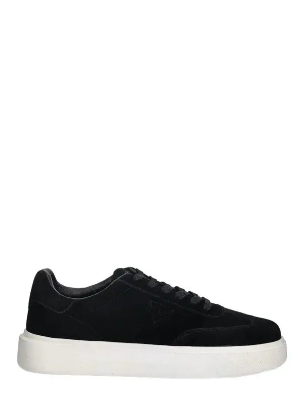 Guess Suede Lace-up Sneakers - Black