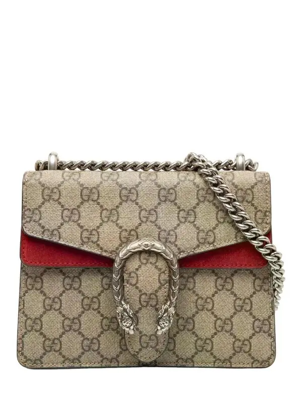 Gucci Small Gg Supreme Dionysus Crossbody Bag - Brown