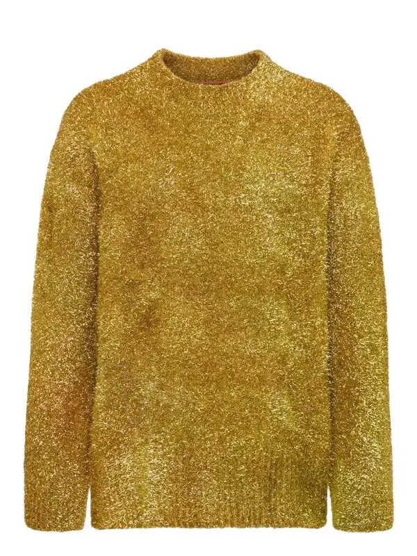 SIMONMILLER Tinsel Crew-neck Sweater - Gold