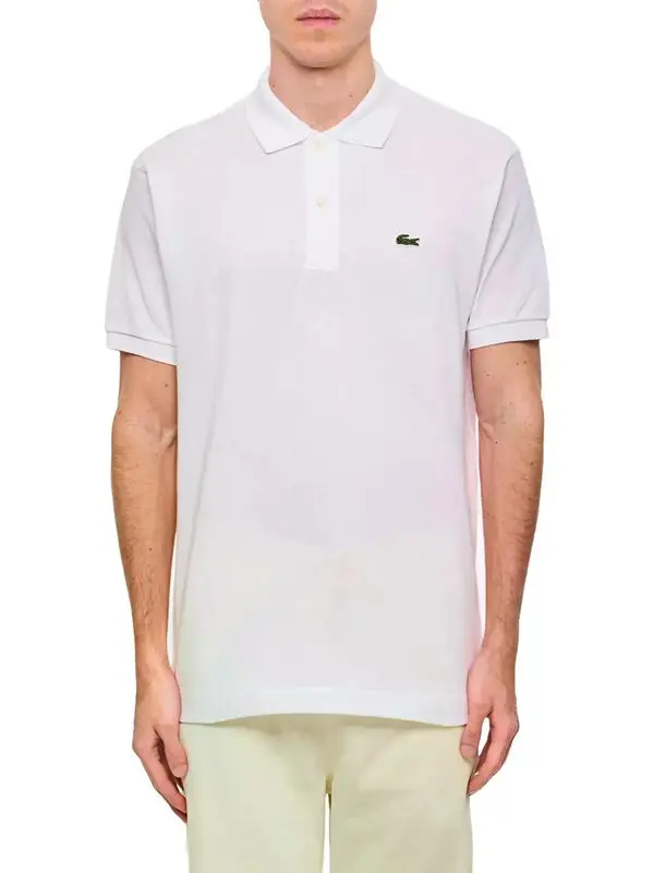 Lacoste L.12.12 Embroidered-logo Polo Shirt - White