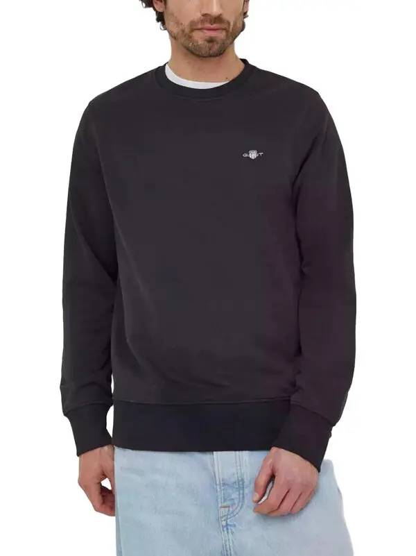 Gant Shield Crew-neck Sweatshirt - Black