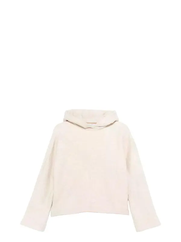 Max Mara Logo-embroidered Hoodie - Neutrals