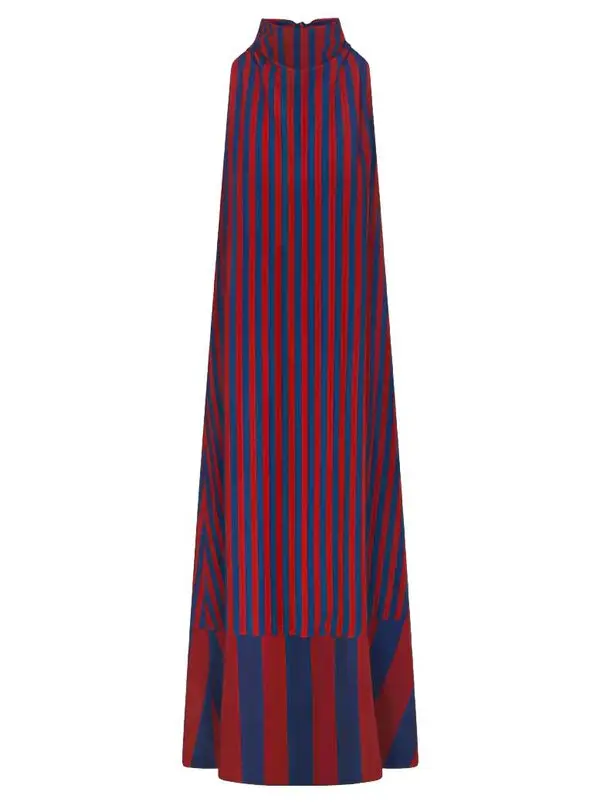 SIMONMILLER Mona Striped Maxi Dress - Red