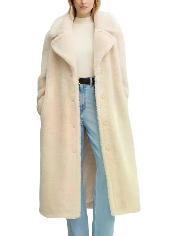 Guess Eugenie Collared Coat - Neutrals
